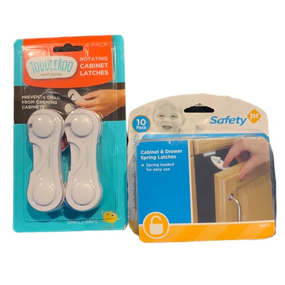 Safety 1St | Other | Baby Safety Cabinet Locks Drawer Spring Latches ...